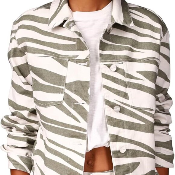 Sanctuary | Jackets & Coats | Nwt Sanctuary Zebra Print Denim Jacket ...